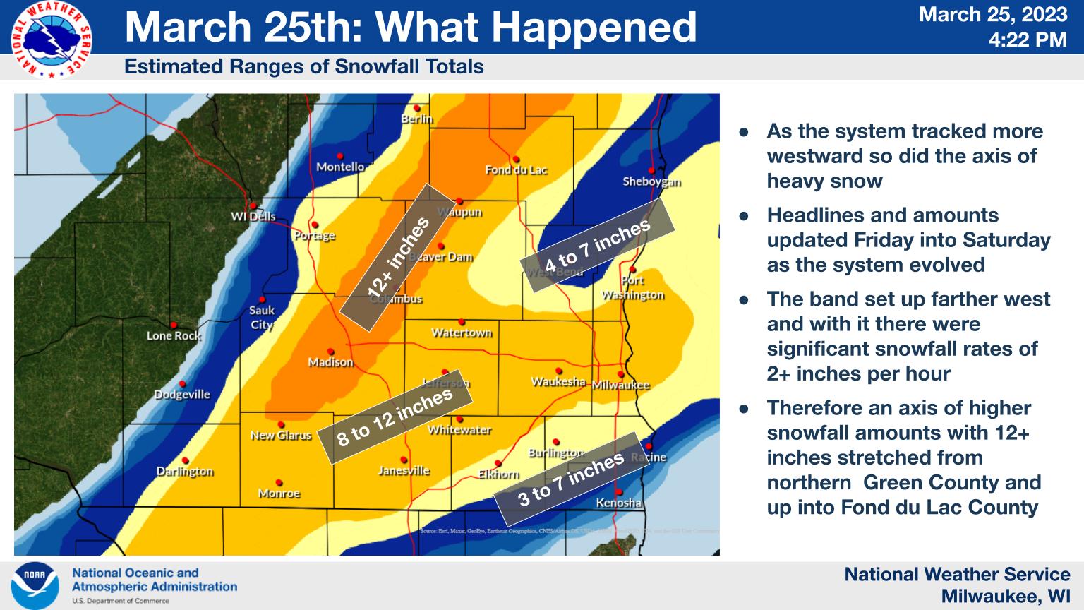March 25th, 2023 Heavy Snow Event